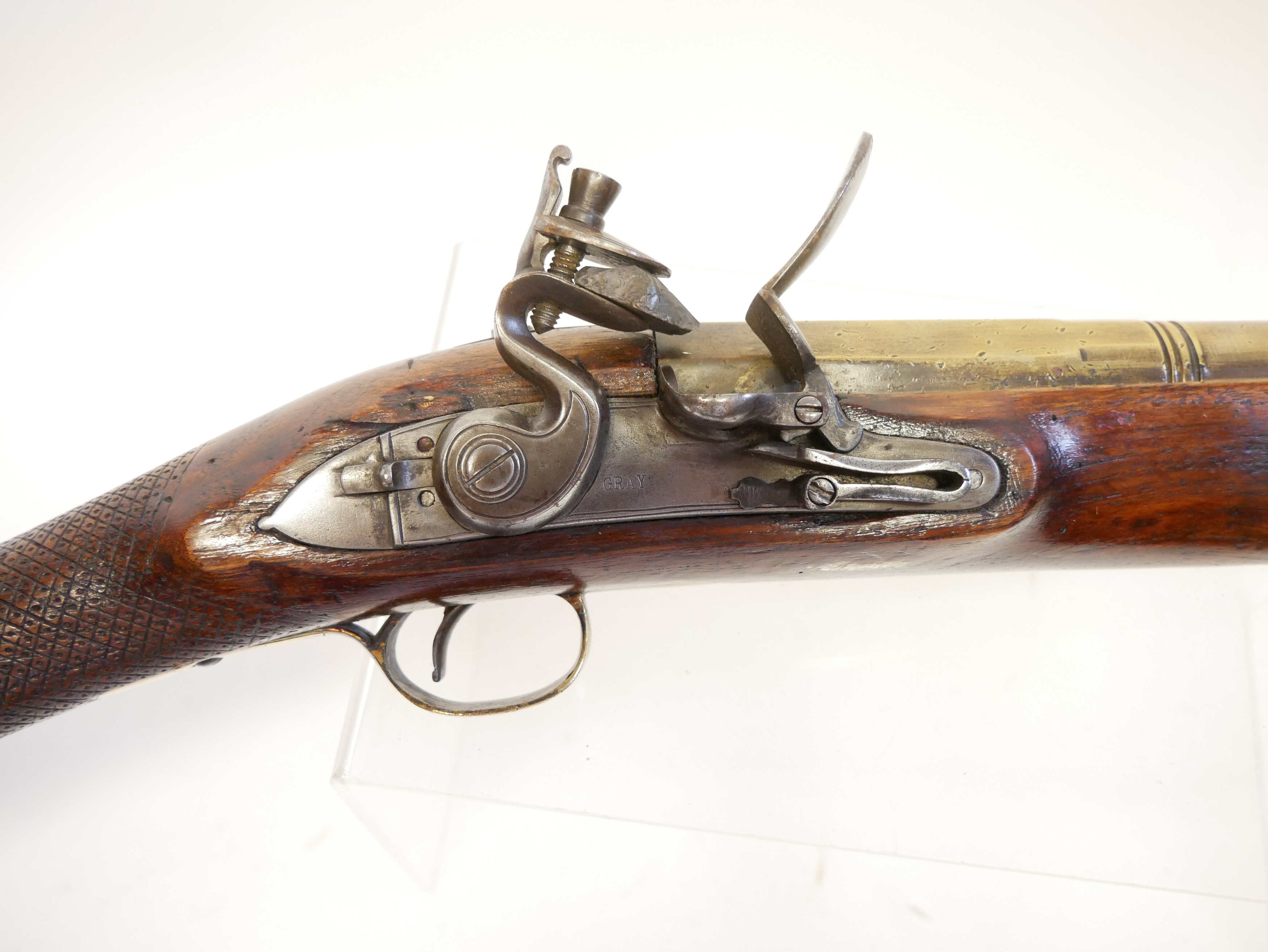 Lot 100 - Reproduction inert flintlock blunderbuss,