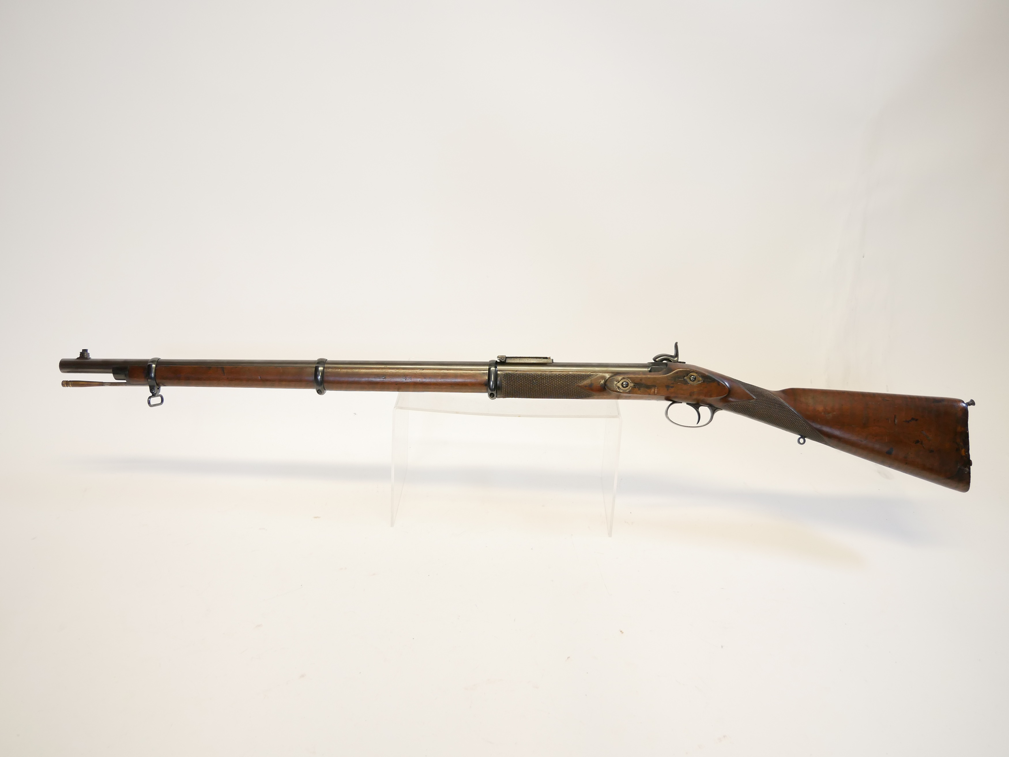 Lot 73 - Whitworth percussion .451 rifle,