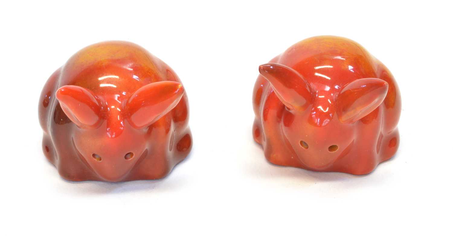 Lot 19 - Two Bernard Moore Flambe Rabbits