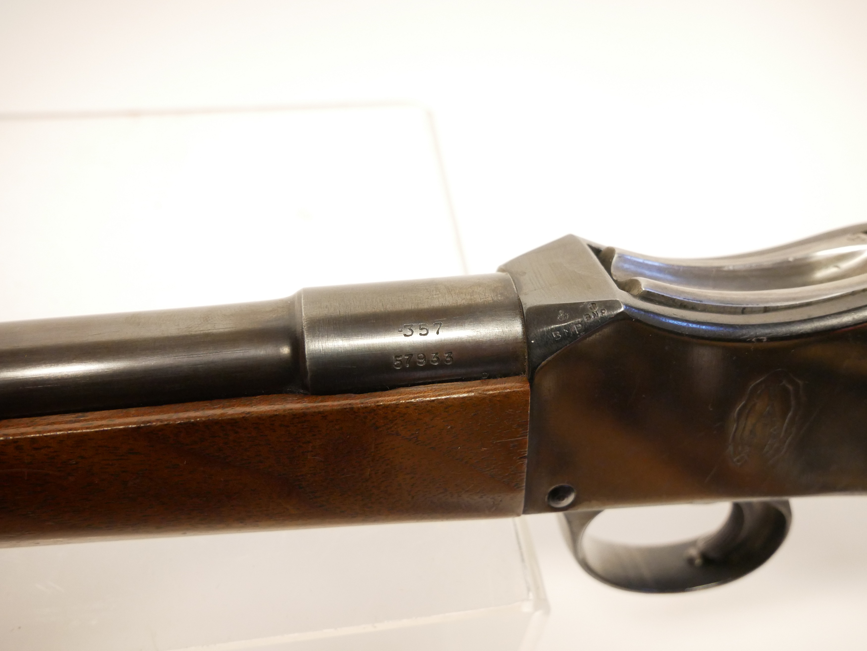 Lot 237 - BSA Martini action .357 rifle, 22inch barrel