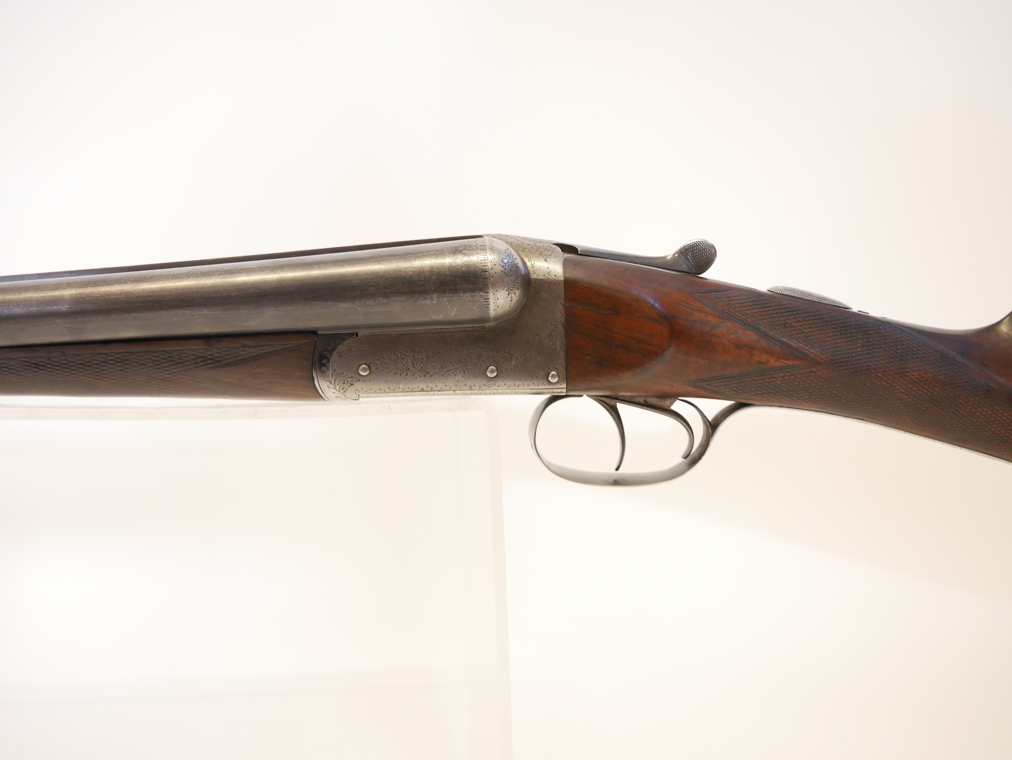 Lot 300 - W.R. Pape 16 bore side by side shotgun,