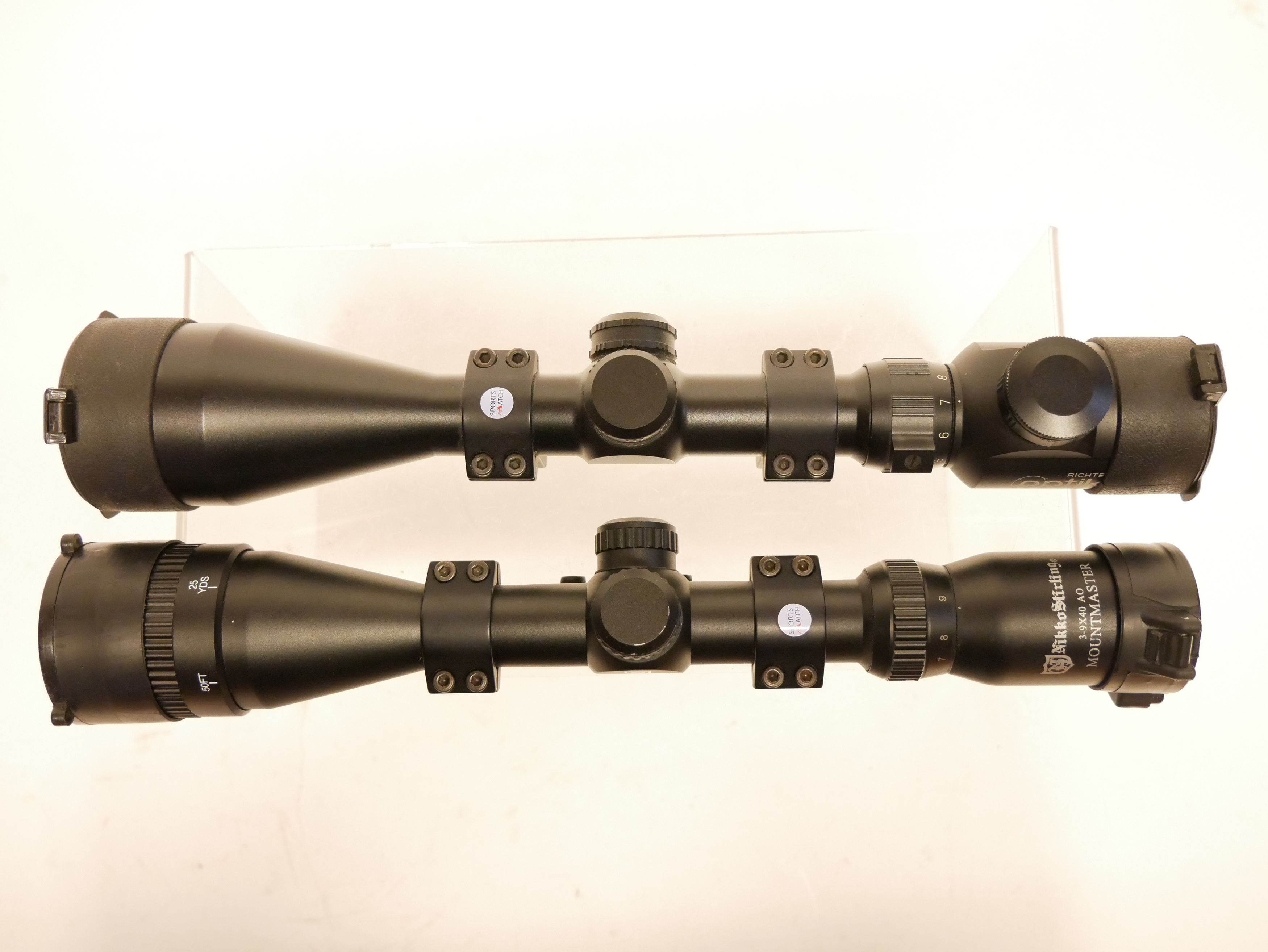 Lot 389 - Optik 3-9x50E boxed telescope and a Nikko