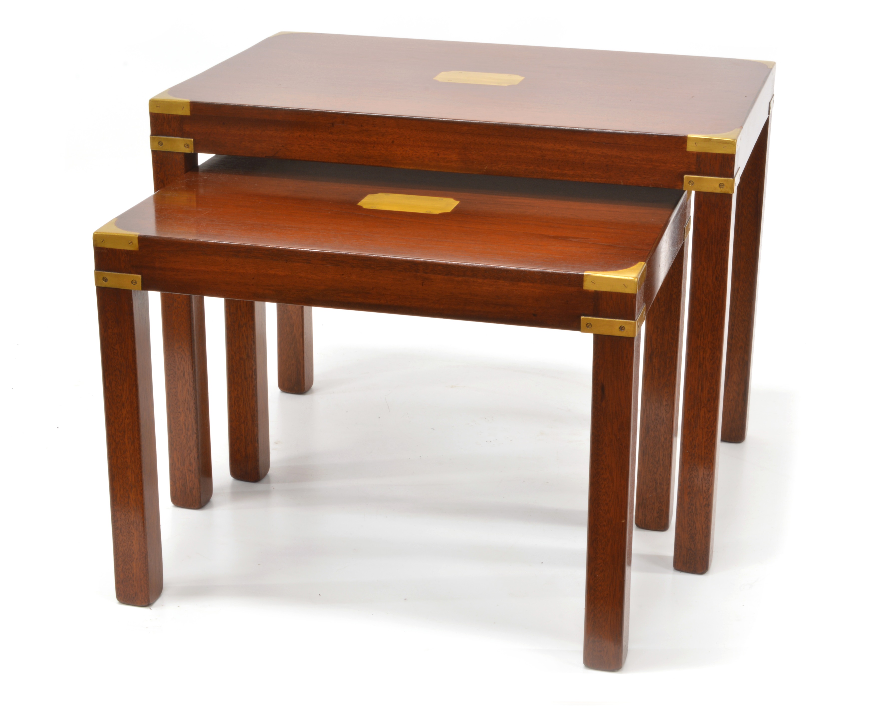 Lot 392 - Kennedy Military Campaign Style Mahogany and