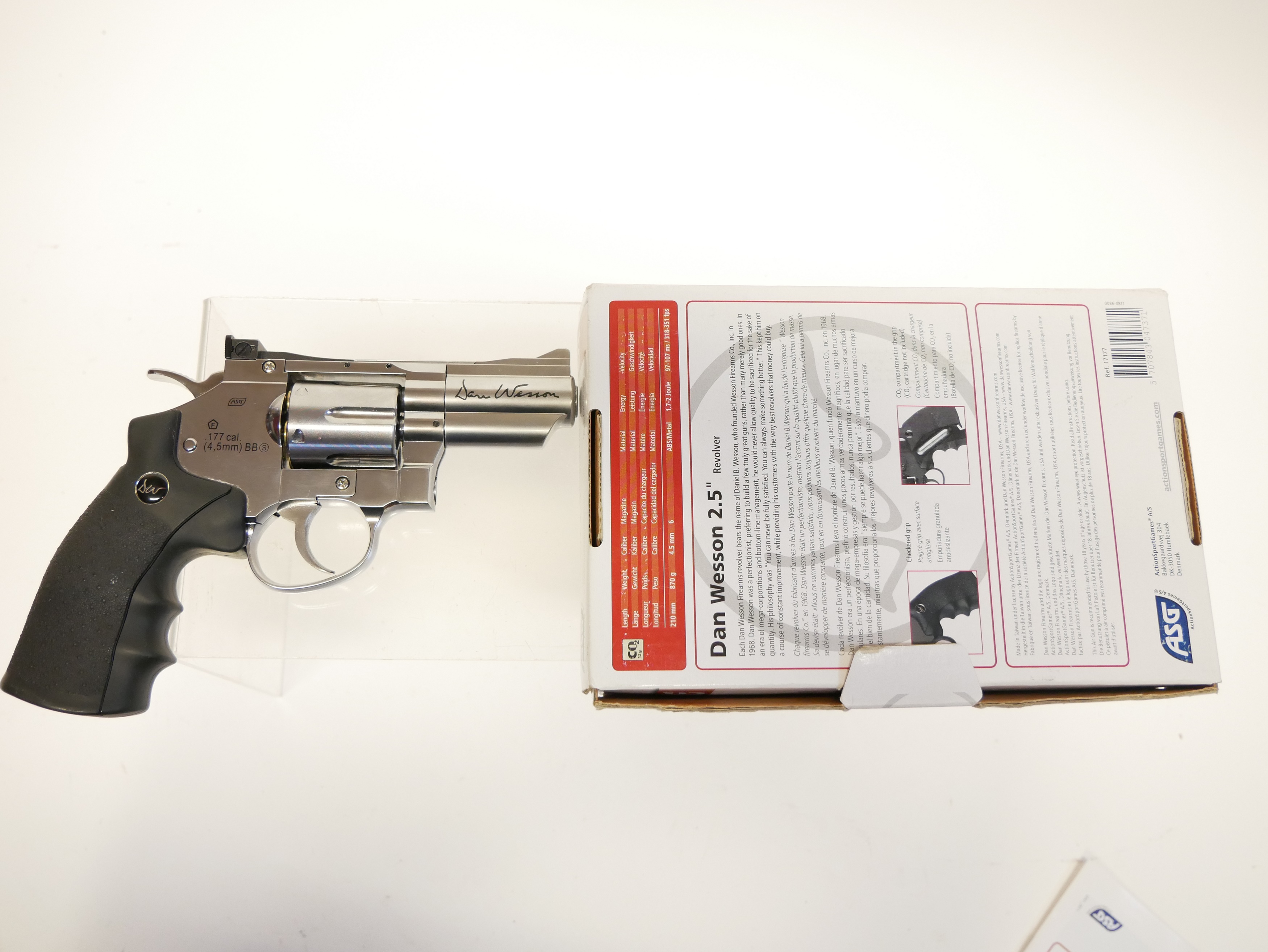 Lot 140 - Dan Wesson ASG .177 CO2 Air Pistol revolver,