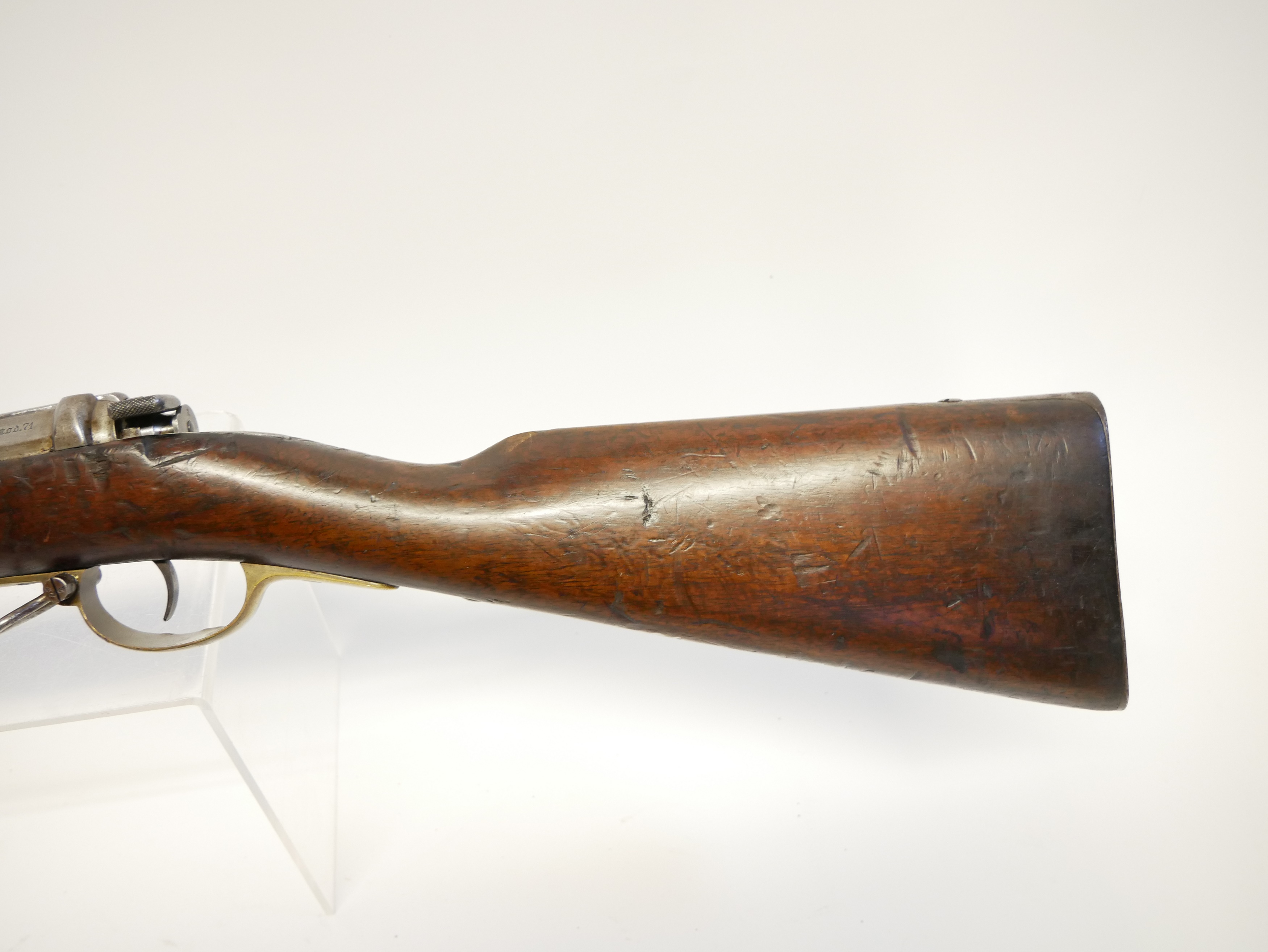 Lot 50 - Mauser 1871 pattern 11x60R bolt action rifle,