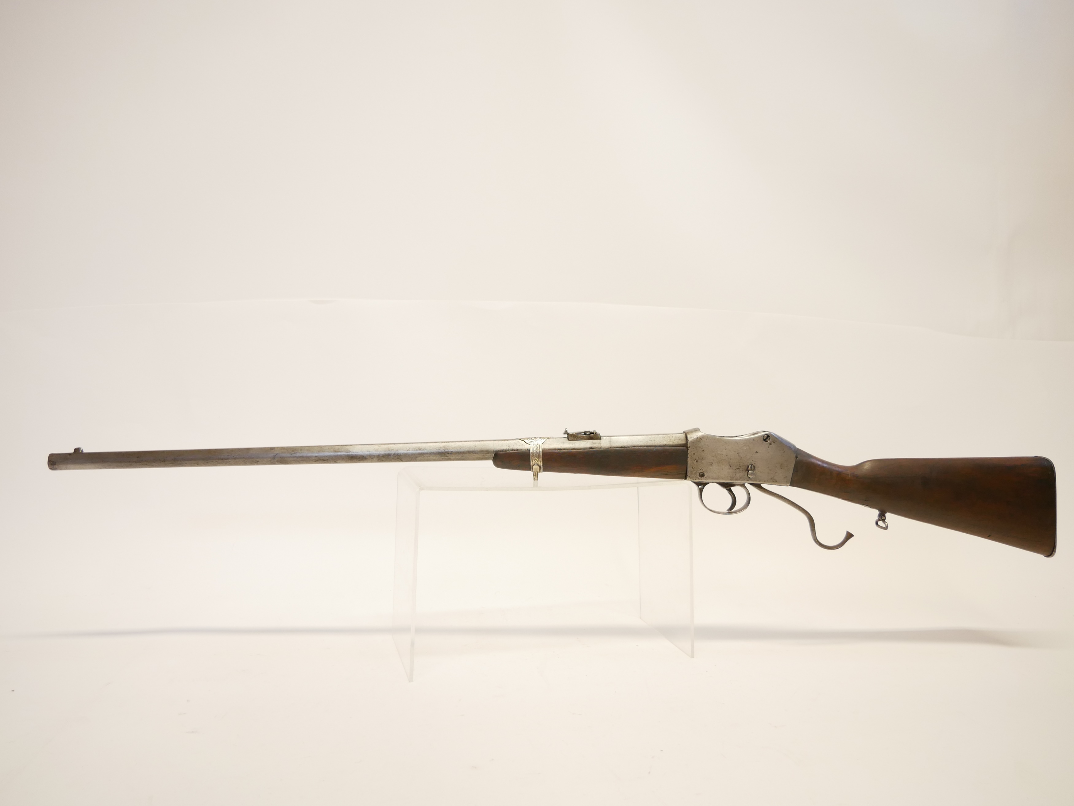 Lot 46 - Sporterised Martini Henry .577/450 rifle,