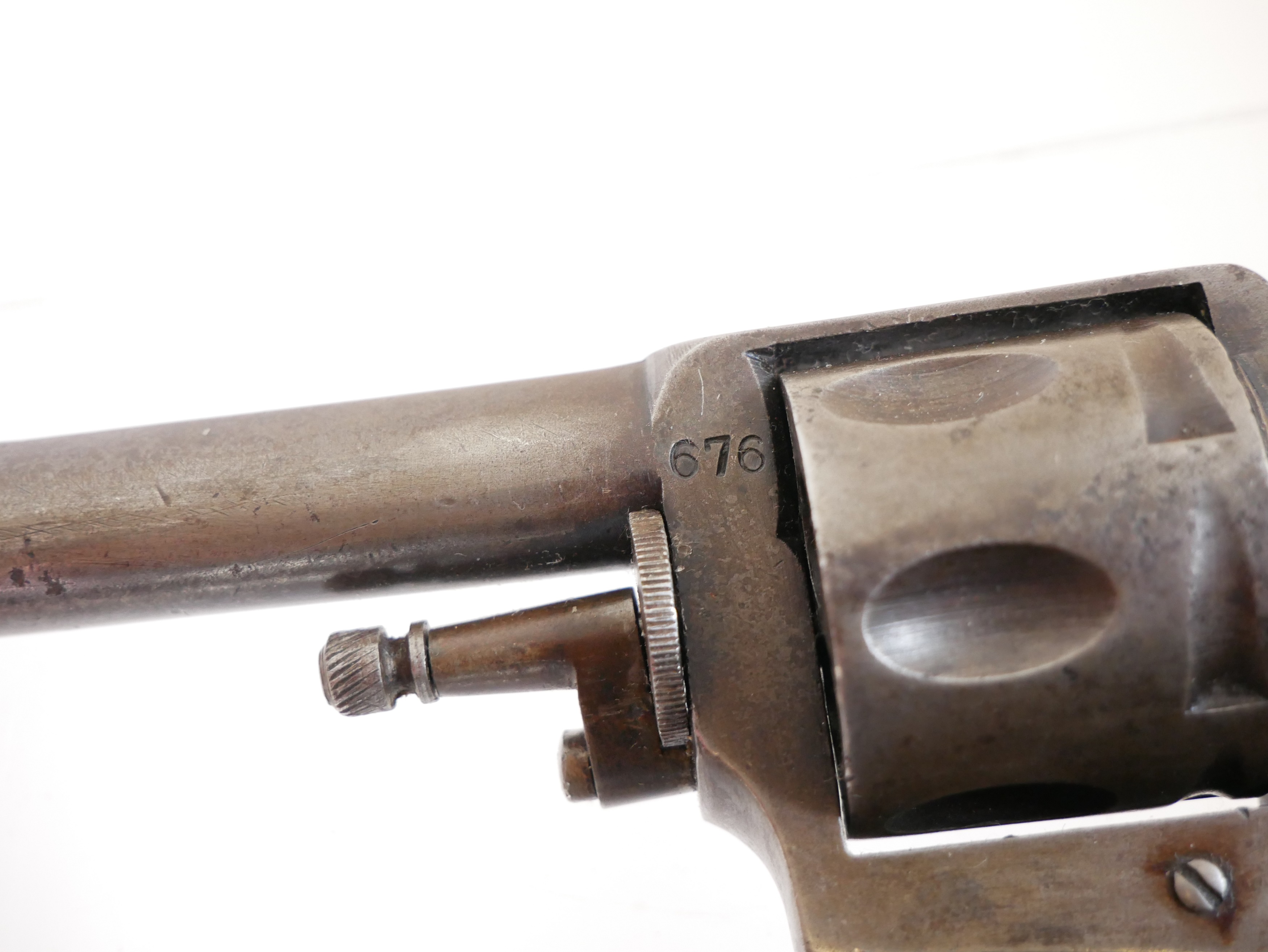 Lot 287 - Belgian 9mm revolver, serial number 676,