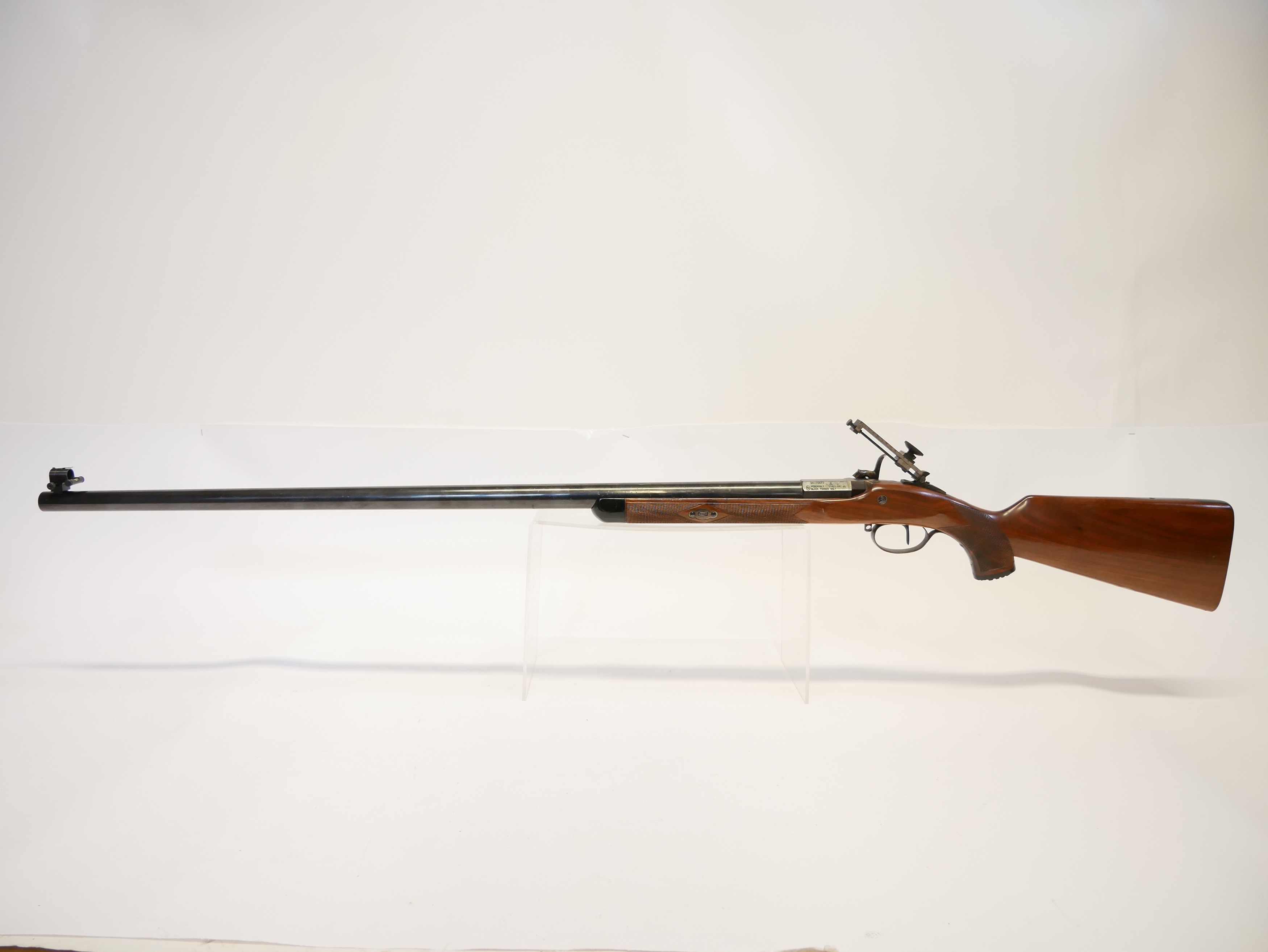 Lot 304 - .45 calibre percussion rifle, 35inch