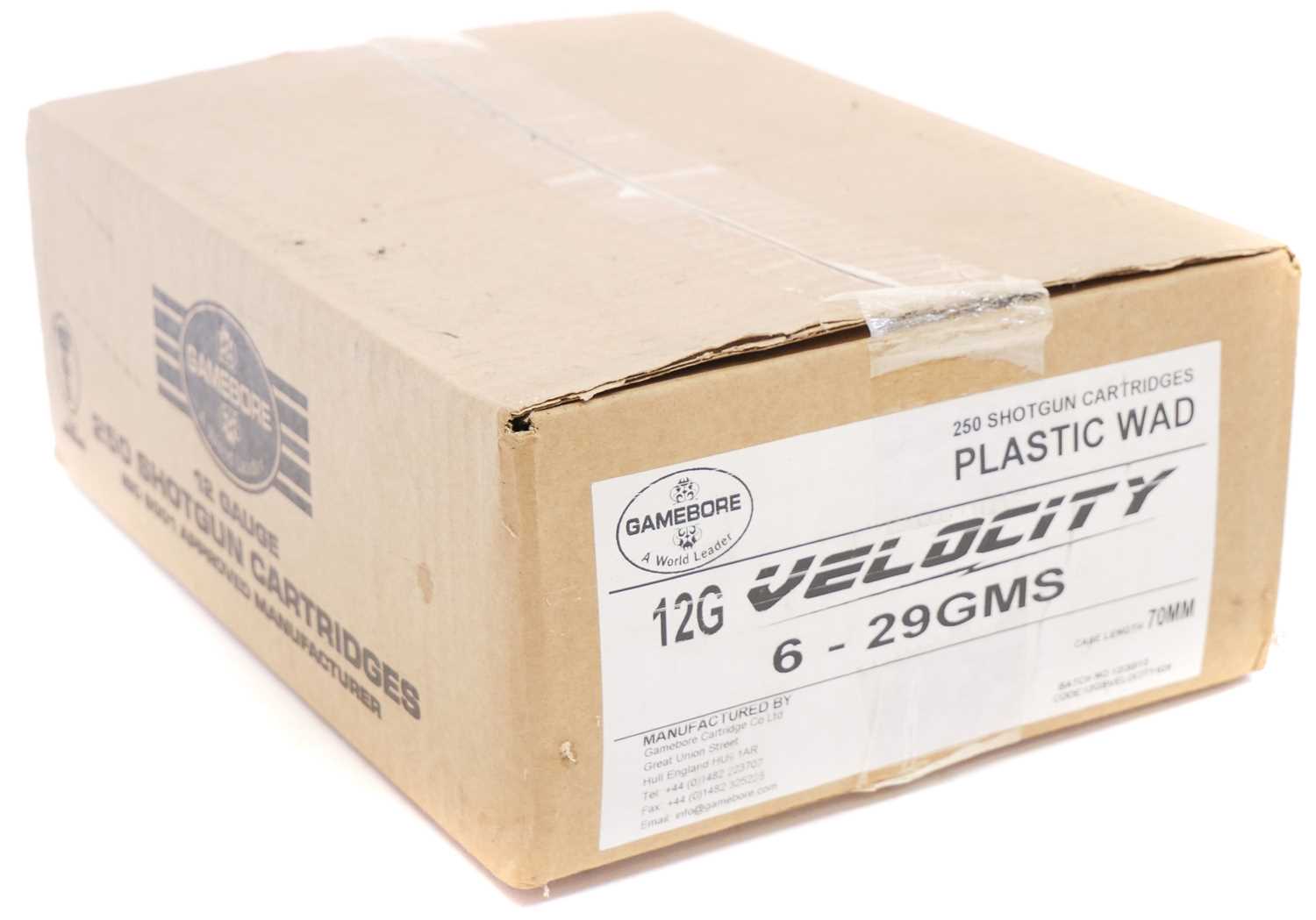 Lot 503 - 250 rounds of Gamebore Velocity 12bore