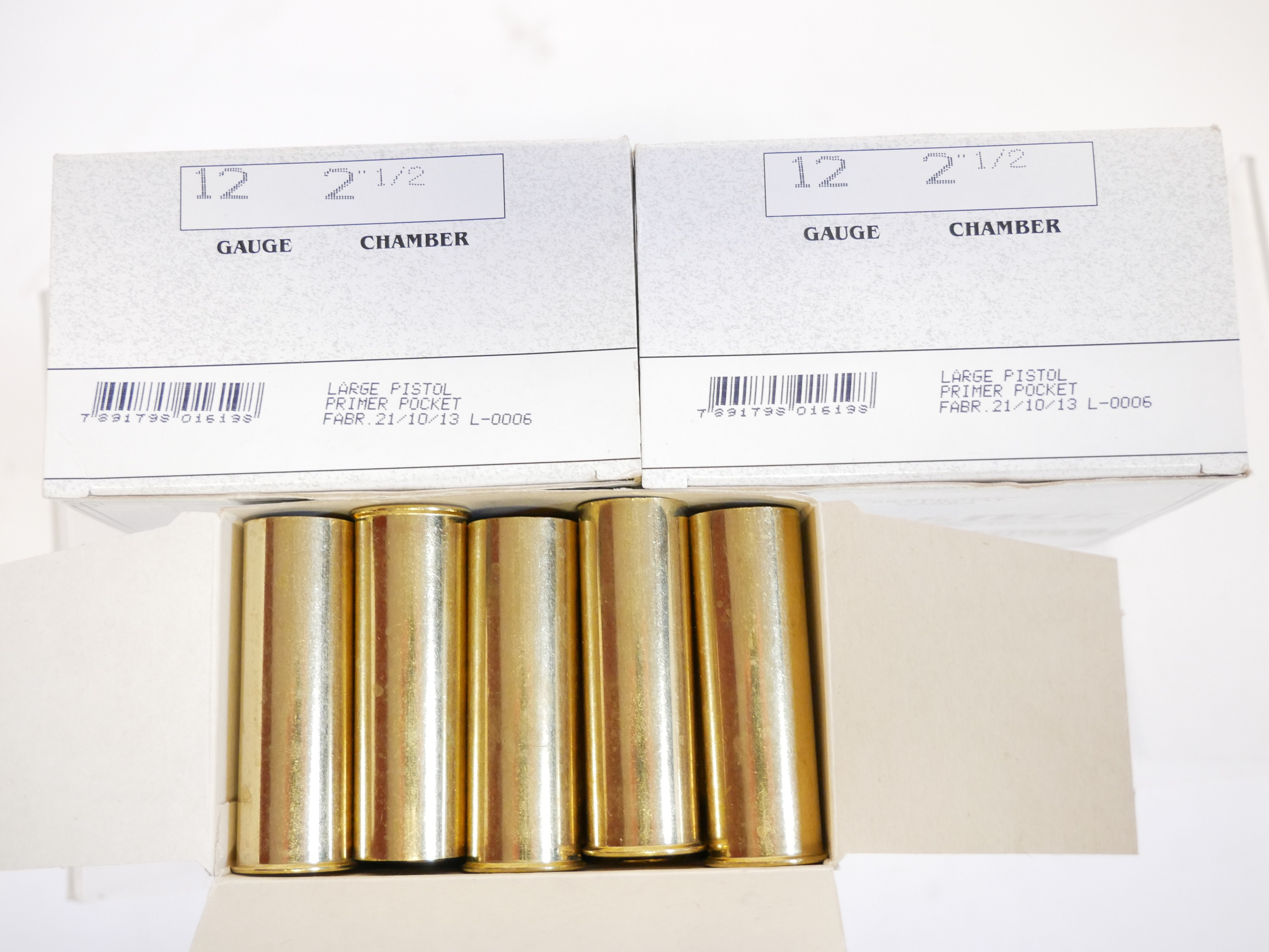 Lot 548 - Seventy Five Magtech 12 bore brass cases,