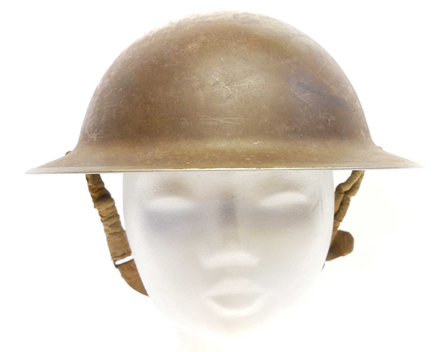 Lot 257 - British WWII MkII Brodie or 'Tommy' helmet,