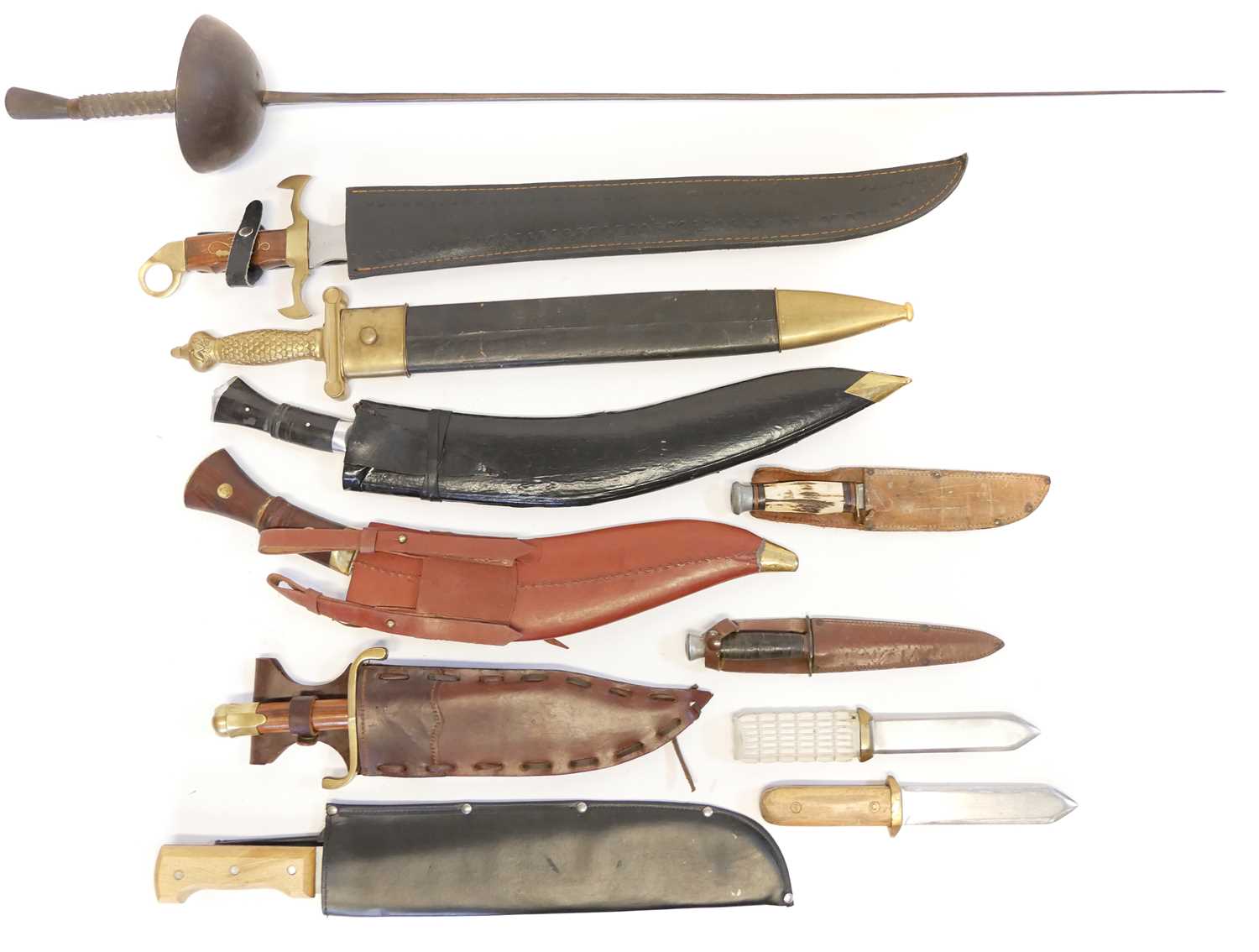 Lot 201 - Collection of edged weapons, to include a