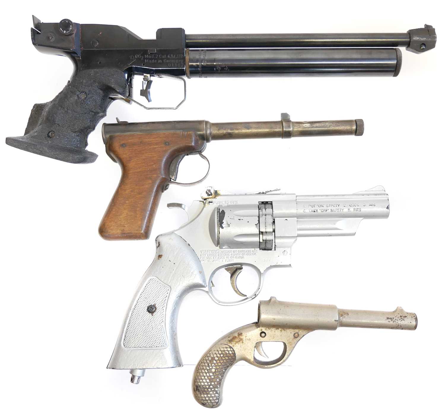 Lot 129 - Four air pistols, to include a Feinwerkbau