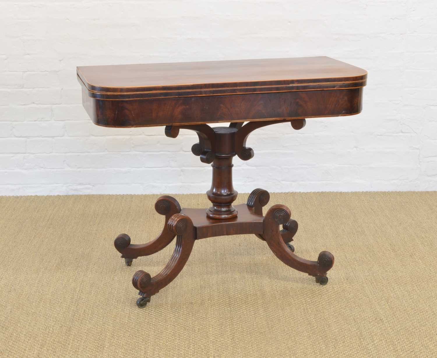 Lot 347 - Regency mahogany and boxwood strung