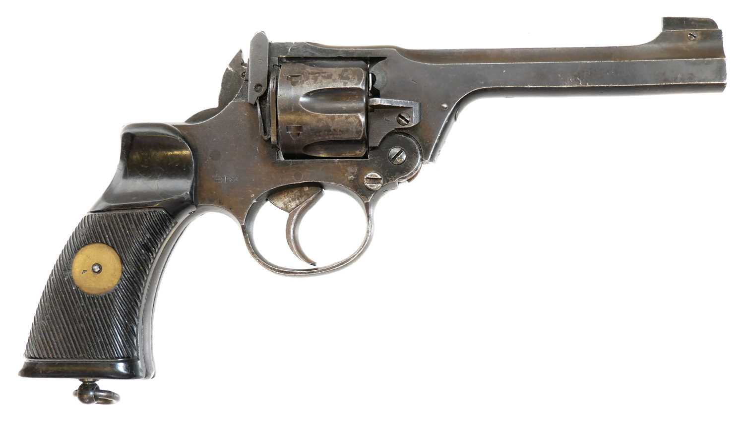 Lot 78 - Deactivated Enfield .38 tank crew revolver,