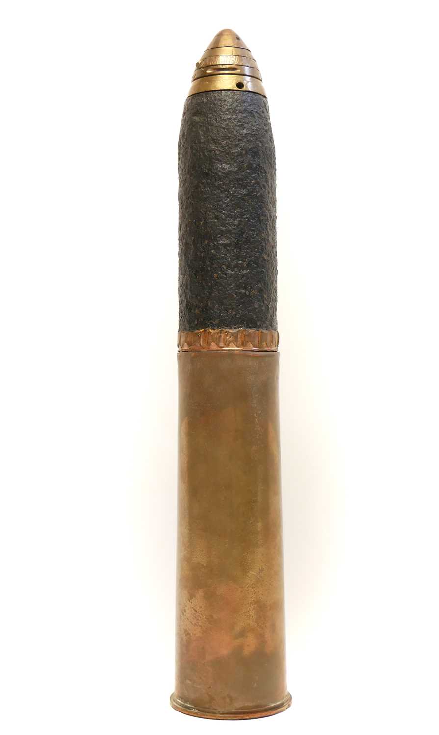 Lot 224 - Inert WW1 British 18 pounder shell, with