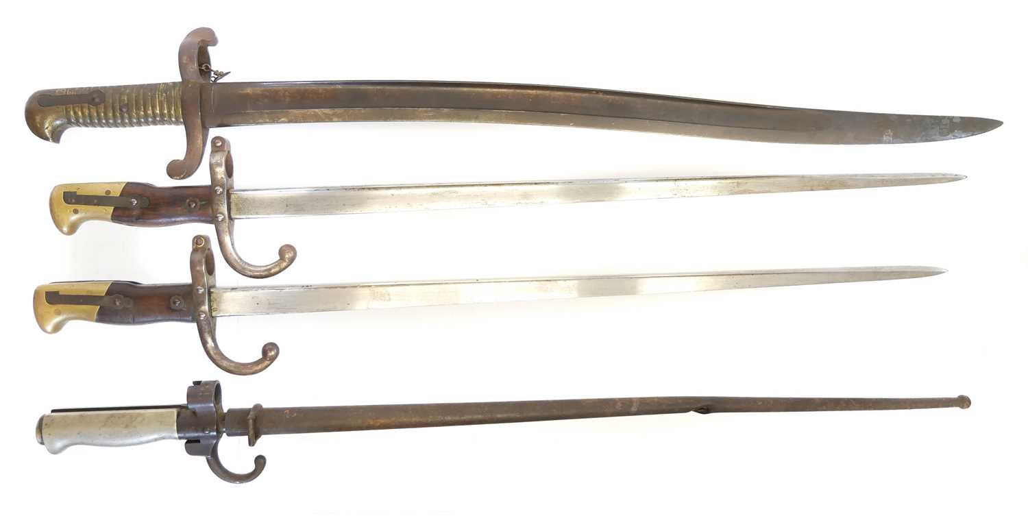 Lot 173 - Four French Bayonets, to include an 1842