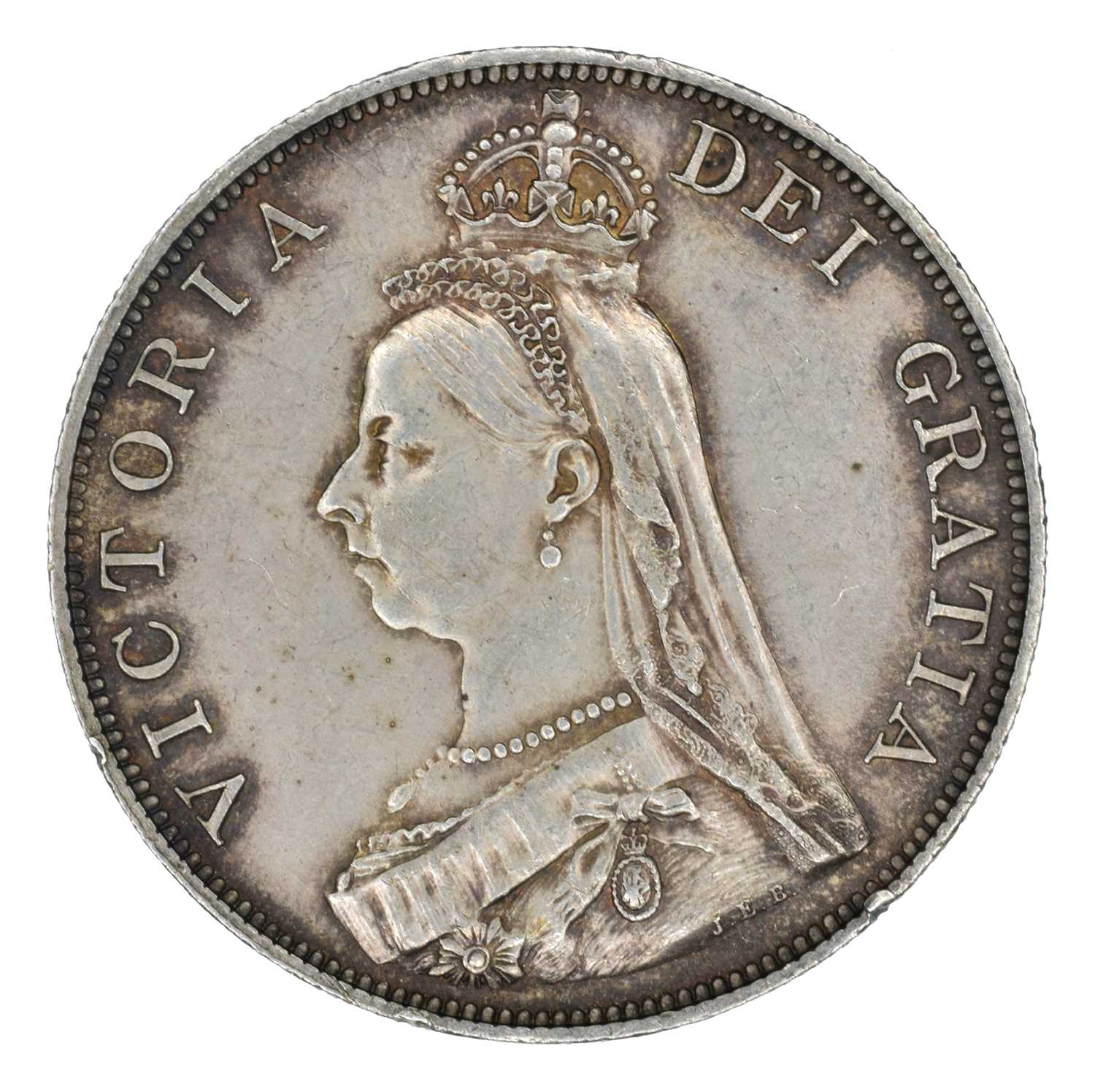 Lot 49 - Queen Victoria, Double-Florin, 1889 inverted