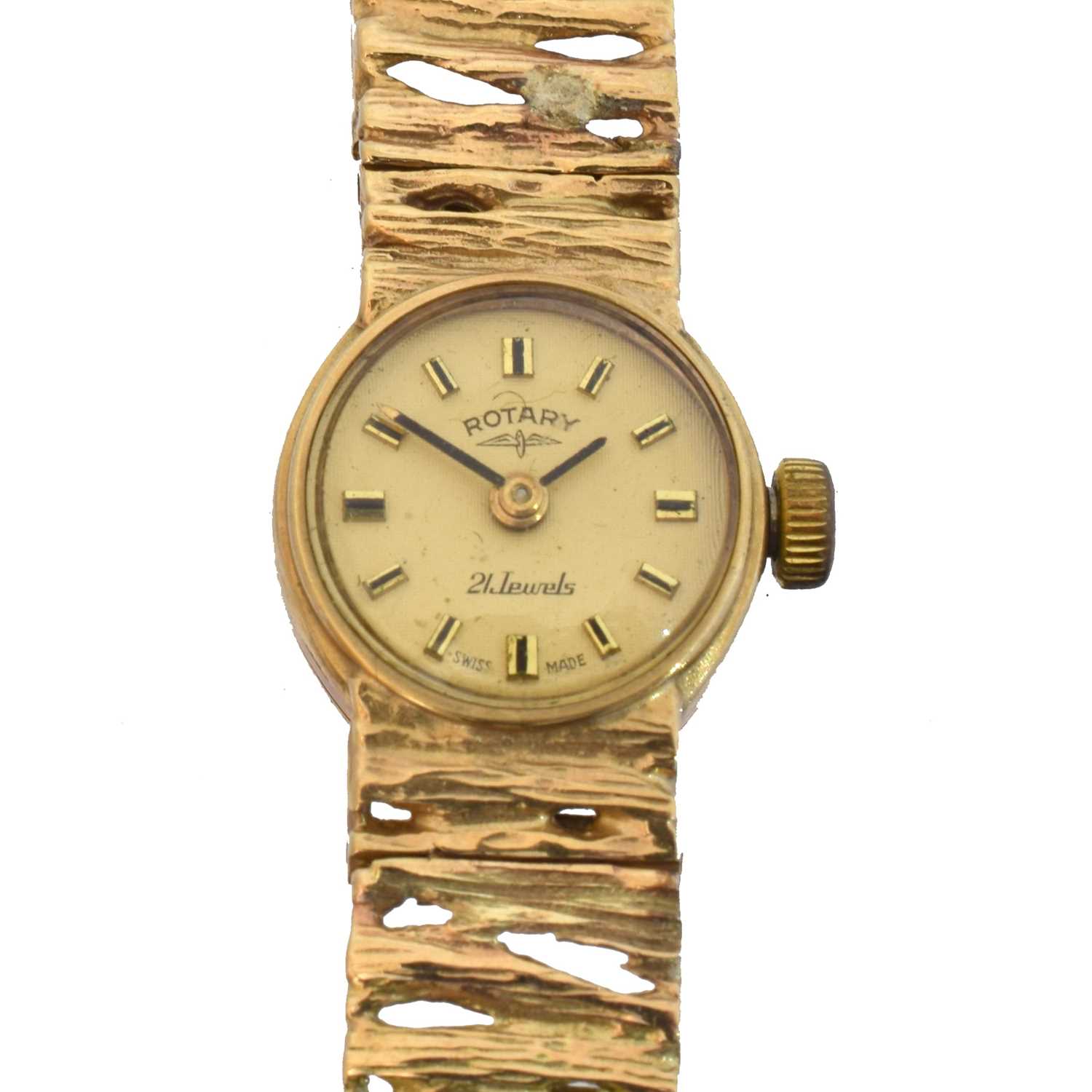 Lot 161 - A 9ct gold Rotary manual wind wristwatch.