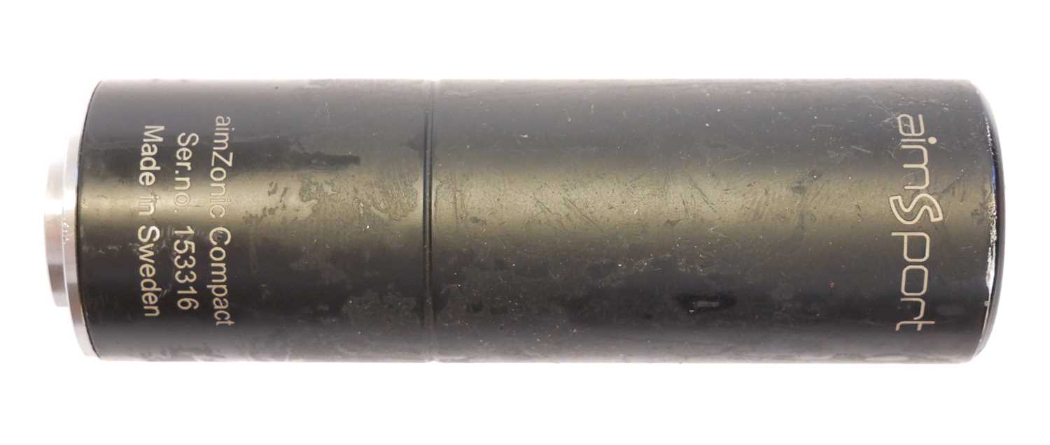 Lot 436 - Aimsport .22 moderator, serial number 153316.