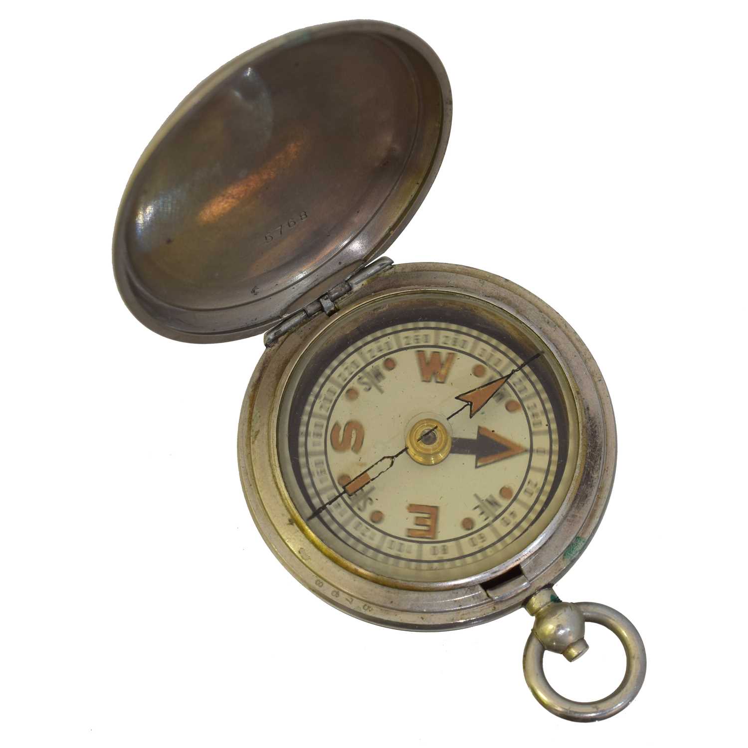 Lot 244 - A WW2 Mk VI military issue compass by