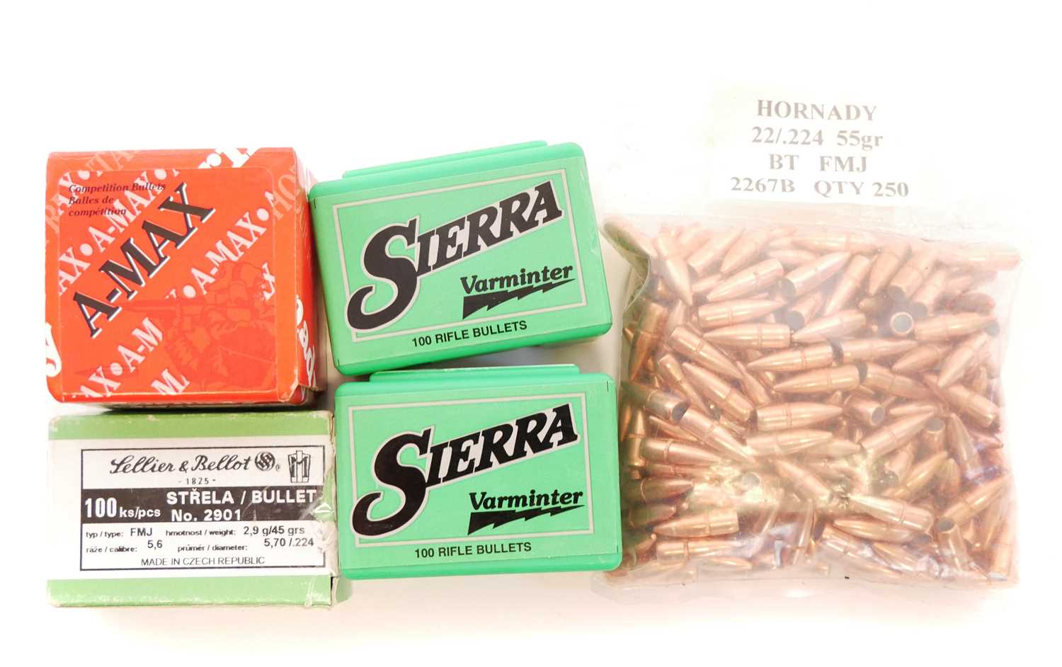 Lot 509 - .22 FMJ bullet heads, to include an unopened