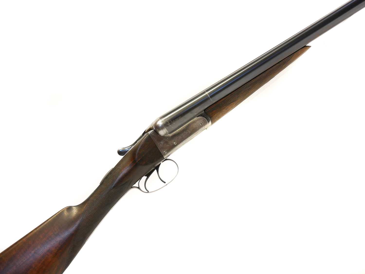 Lot 366 - A.Allan 12 bore side by side boxlock shotgun,