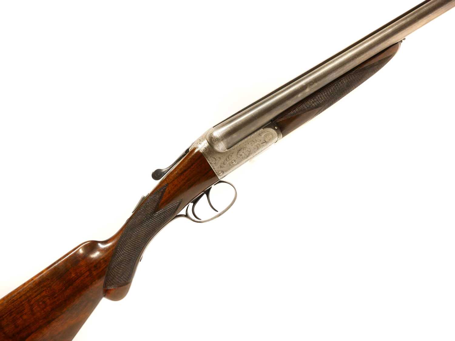 Lot 356 - W.C. Carswell 12 bore side by side shotgun,