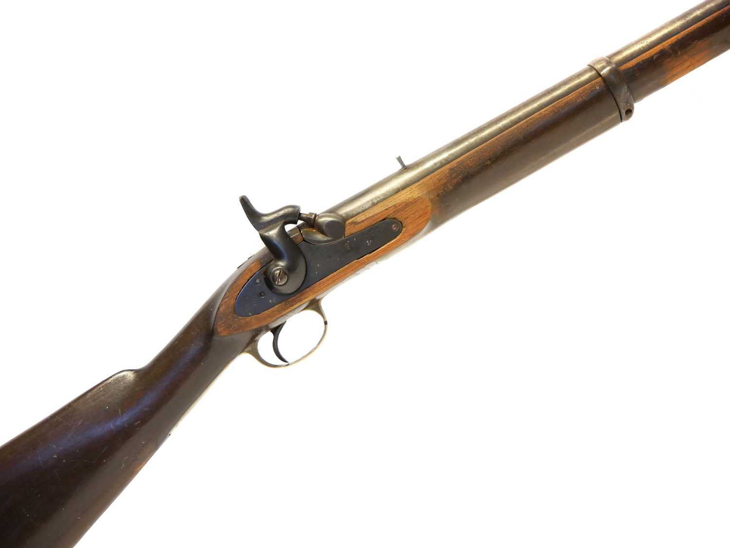 Lot 23 - Percussion musket, composed of several