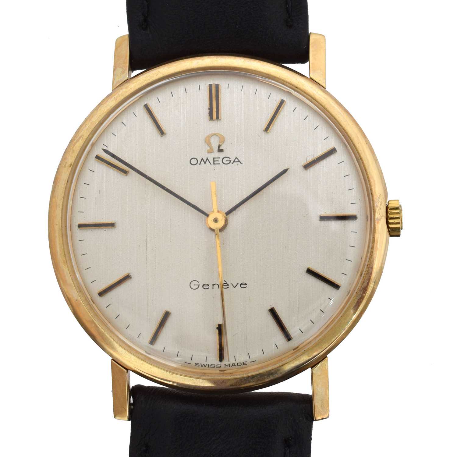Lot 120 - A 1970s 9ct gold Omega manual wind
