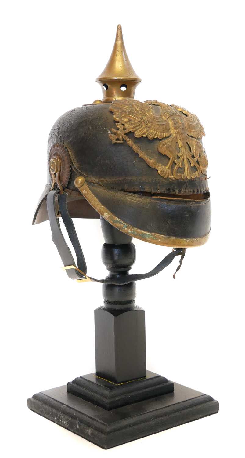 Lot 171 - German WWI other ranks pickelhaube helmet,