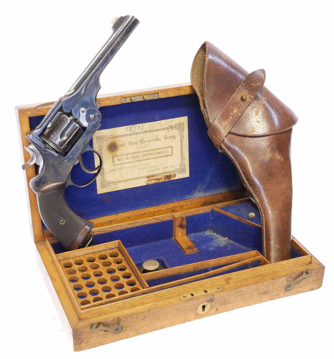 Lot 188 - Cased Webley / Army and Navy .455 W.G Army
