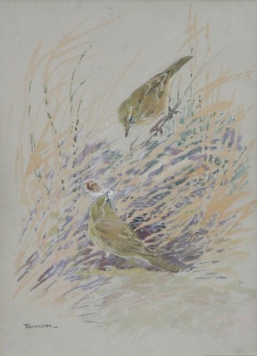 Lot 507 - Eric Ennion, Chiffchaffs Lining Nest,