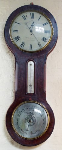 Lot 615 - Thomas Russell Liverpool clock/barometer