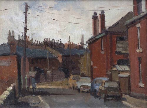 Lot 500 - Gordon Radford, Hathershaw, Oldham, oil.