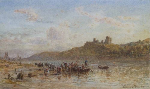 Lot 684 - Thomas Danby, A Barge before Llansteffan
