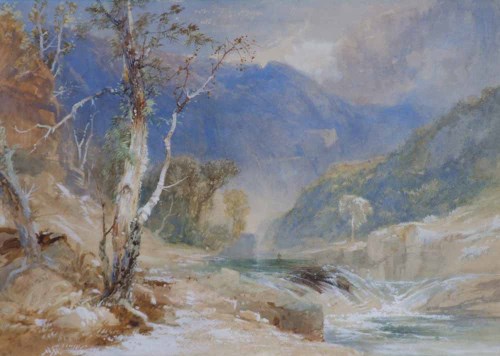 Lot 685 - James Baker Pyne, A mountainous river