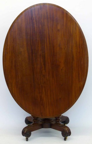 Lot 732 - Victorian oval tip-top table.