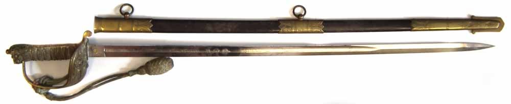 Lot 54 - Naval Officers sword.