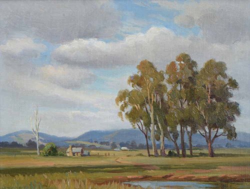 Lot 457 - Sir Erik Langker, A Fresh Day, Camden, oil.