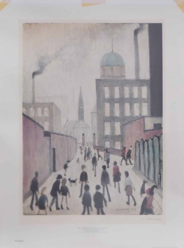 Lot 371 - After L.S. Lowry, Mrs Swindells' Picture,