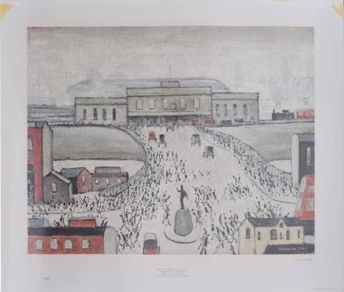 Lot 372 - After L.S. Lowry, Station Approach, signed