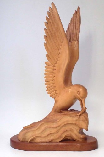 Lot 554 - F. Lang wood carving of an Arctic Tern