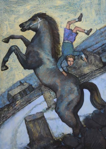 Lot 285 - Bohuslav Barlow, Overstretched, acrylic on