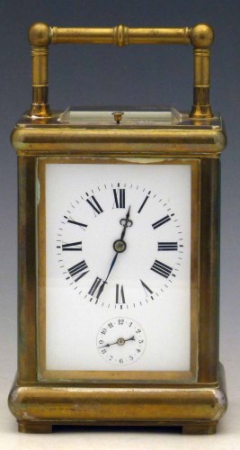 Lot 670 - Leroy carriage clock.