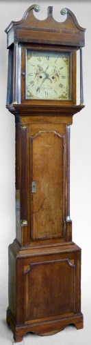 Lot 447 - Oak cased longcase clock by Benbow of