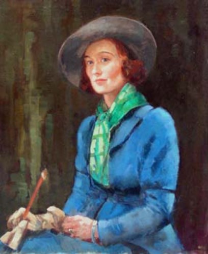 Lot 445 - Ellis Silas, Portrait of the artist's wife,