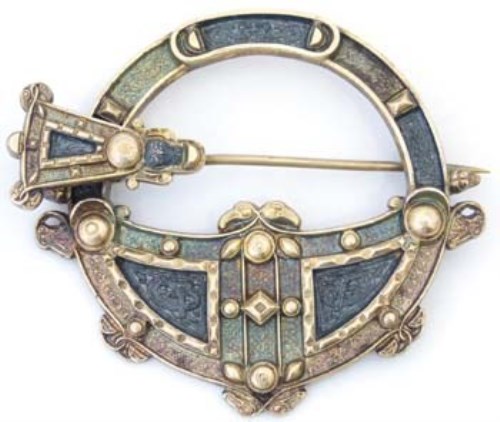 Lot 269 - Irish silver gilt tara brooch by Waterhouse,
