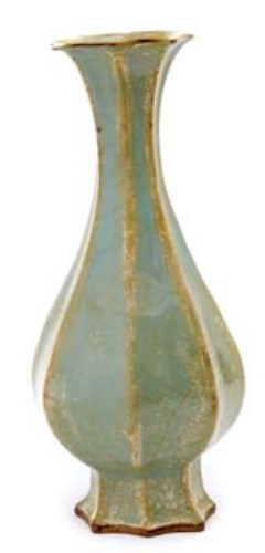 Lot 473 - Guan type mottled vase.