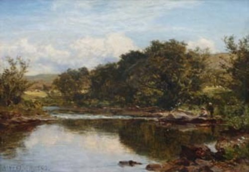 Lot 710 - B.W. Leader, On The Llugwy, North Wales, oil.